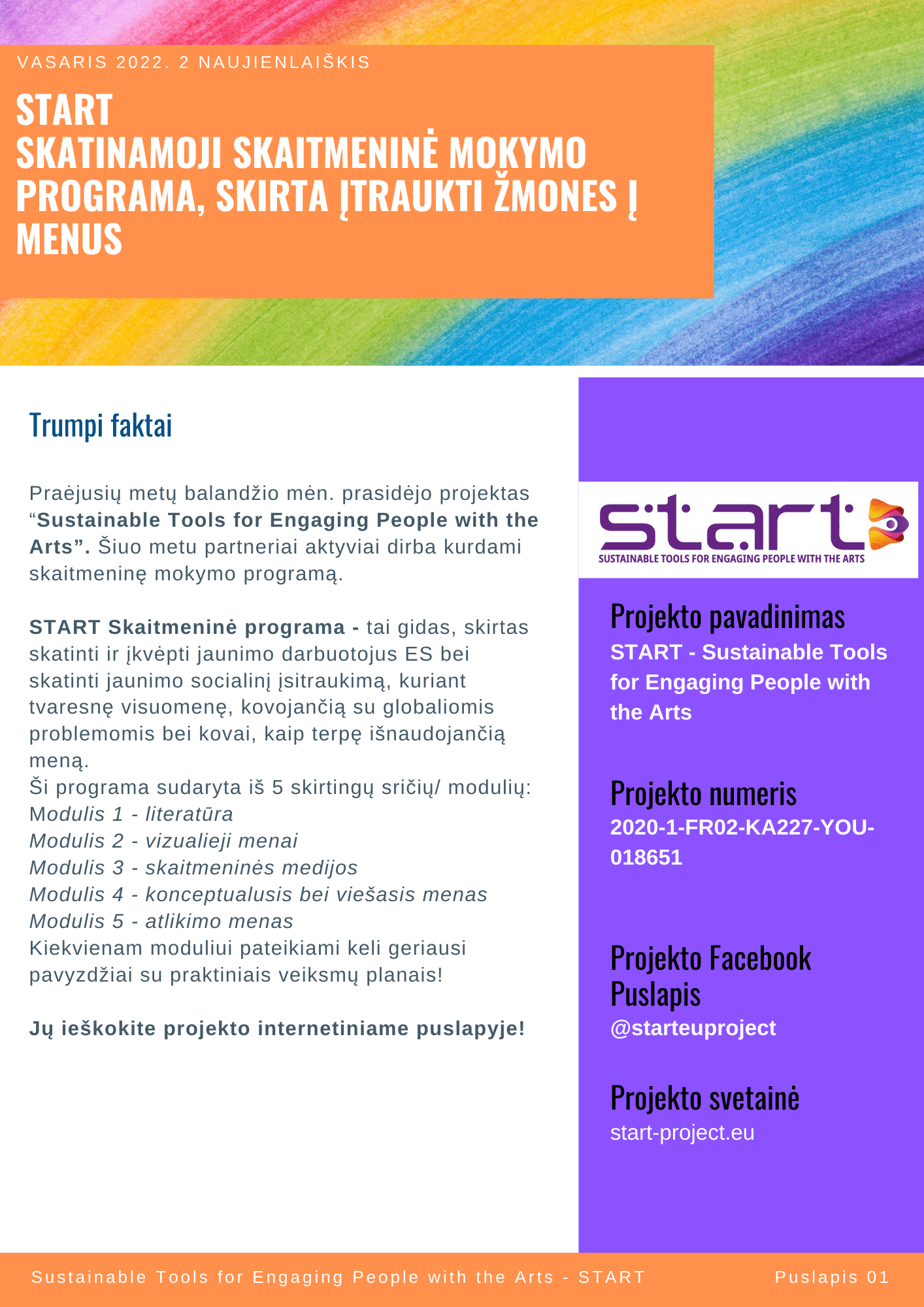START project second newsletter